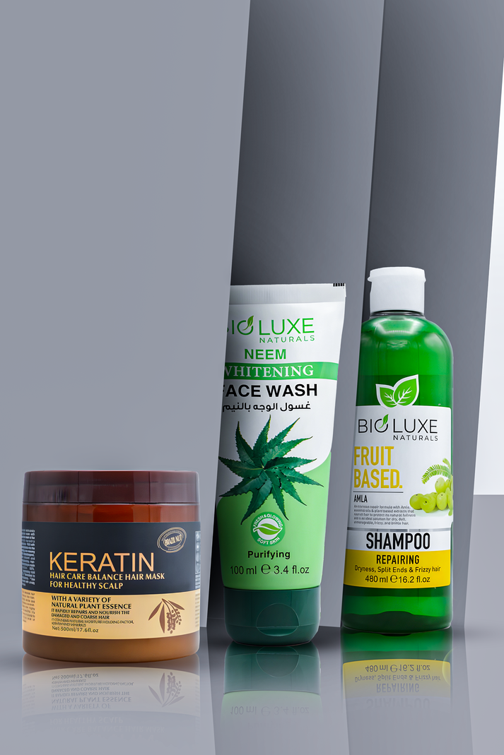 Bio Luxe Shampoo & Face Wash with Keratin Mask – CVB Pakistan