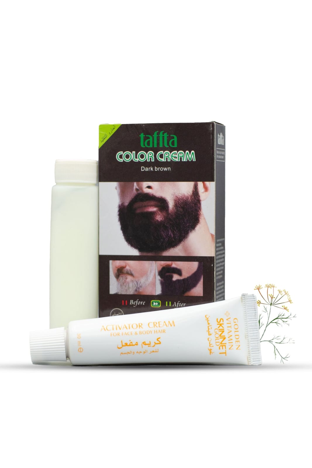 Beard & Mustache Color Cream – No Ammonia, Long-Lasting & Gentle Formu ...